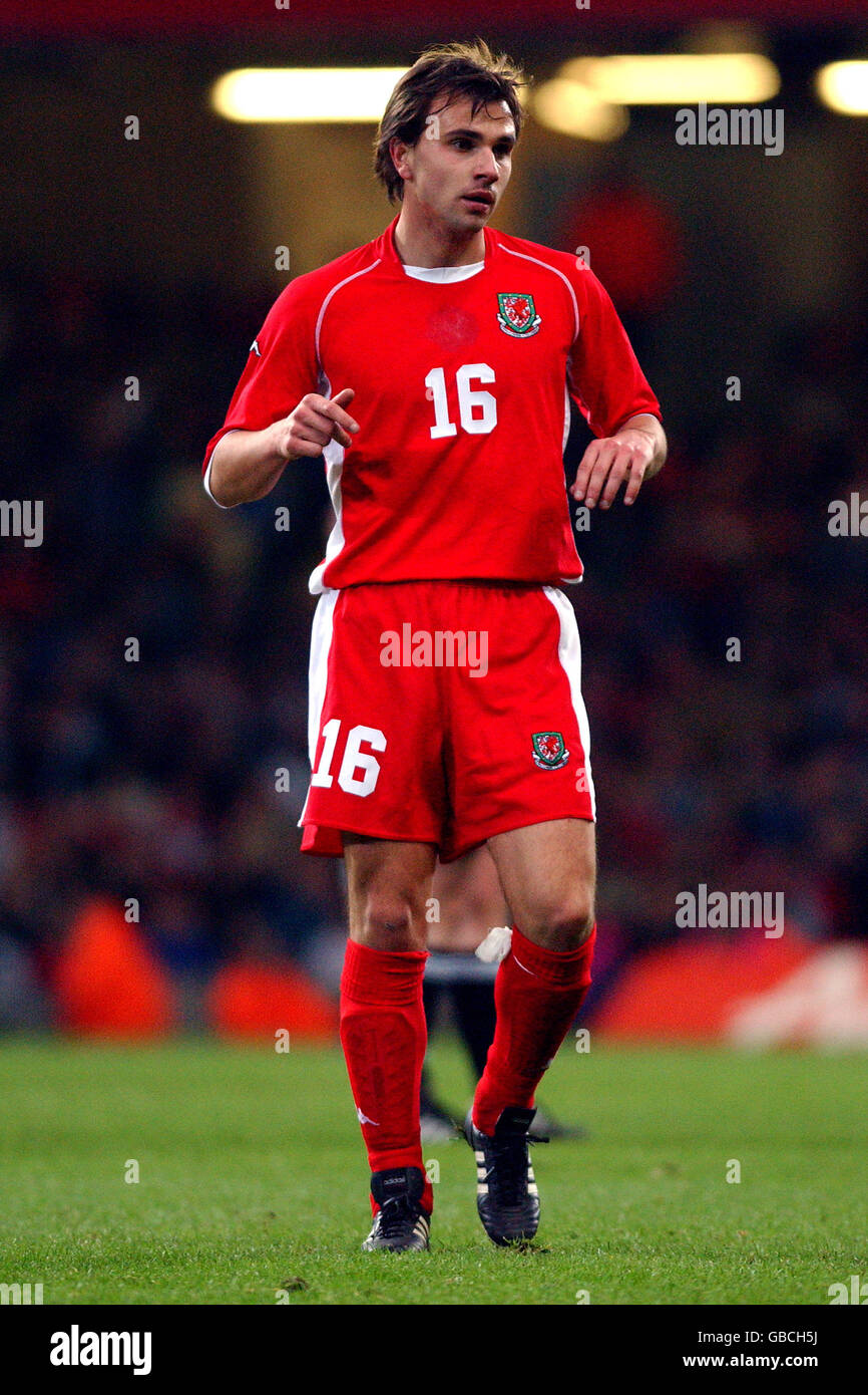Soccer - International Friendly - Wales v Scotland. Carl Fletcher ...