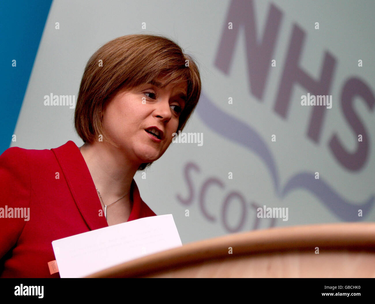 Health secretary nicola sturgeon delivers nhs scotland seminar ...