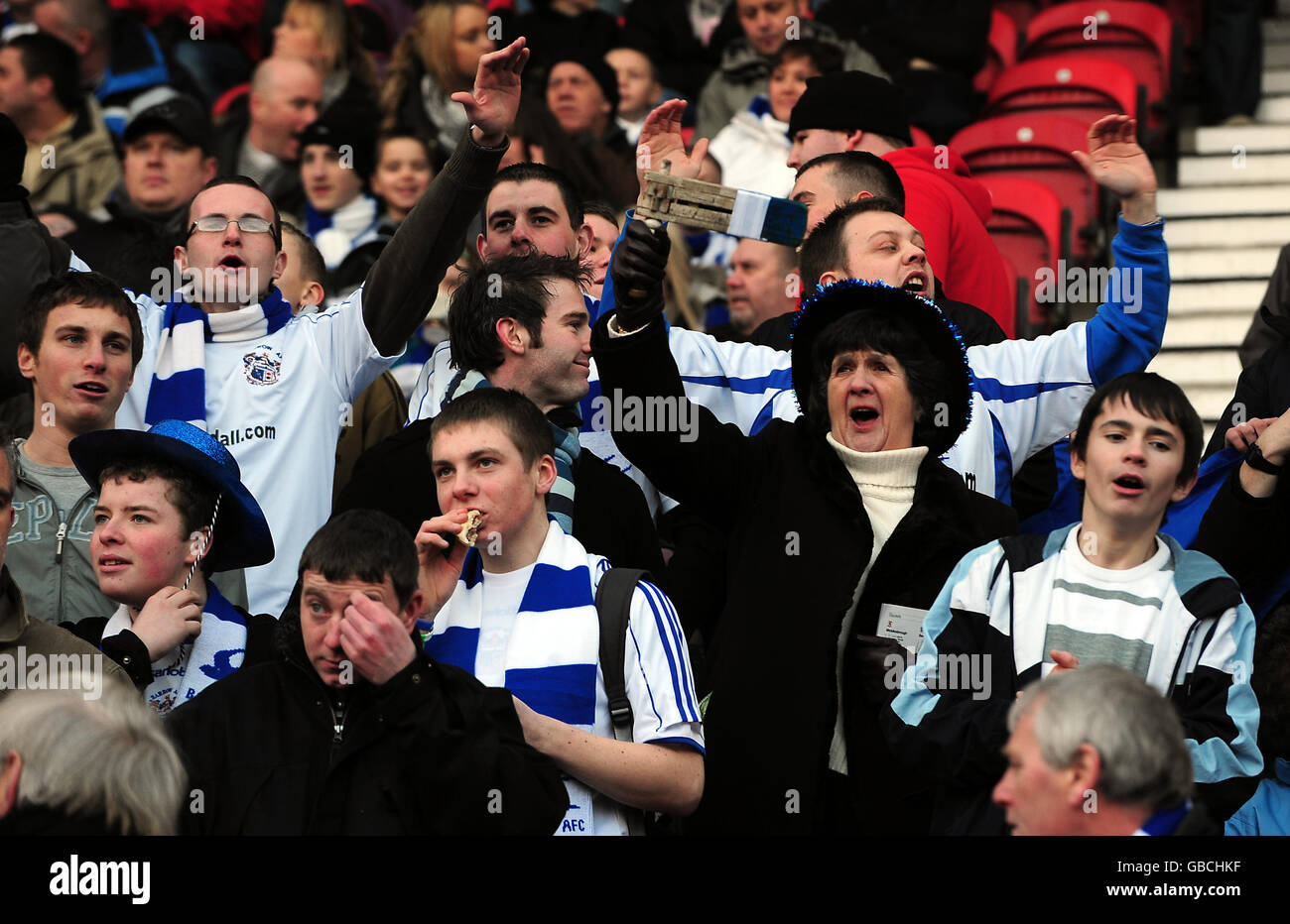 Barrow fans in the stands hi-res stock photography and images - Alamy