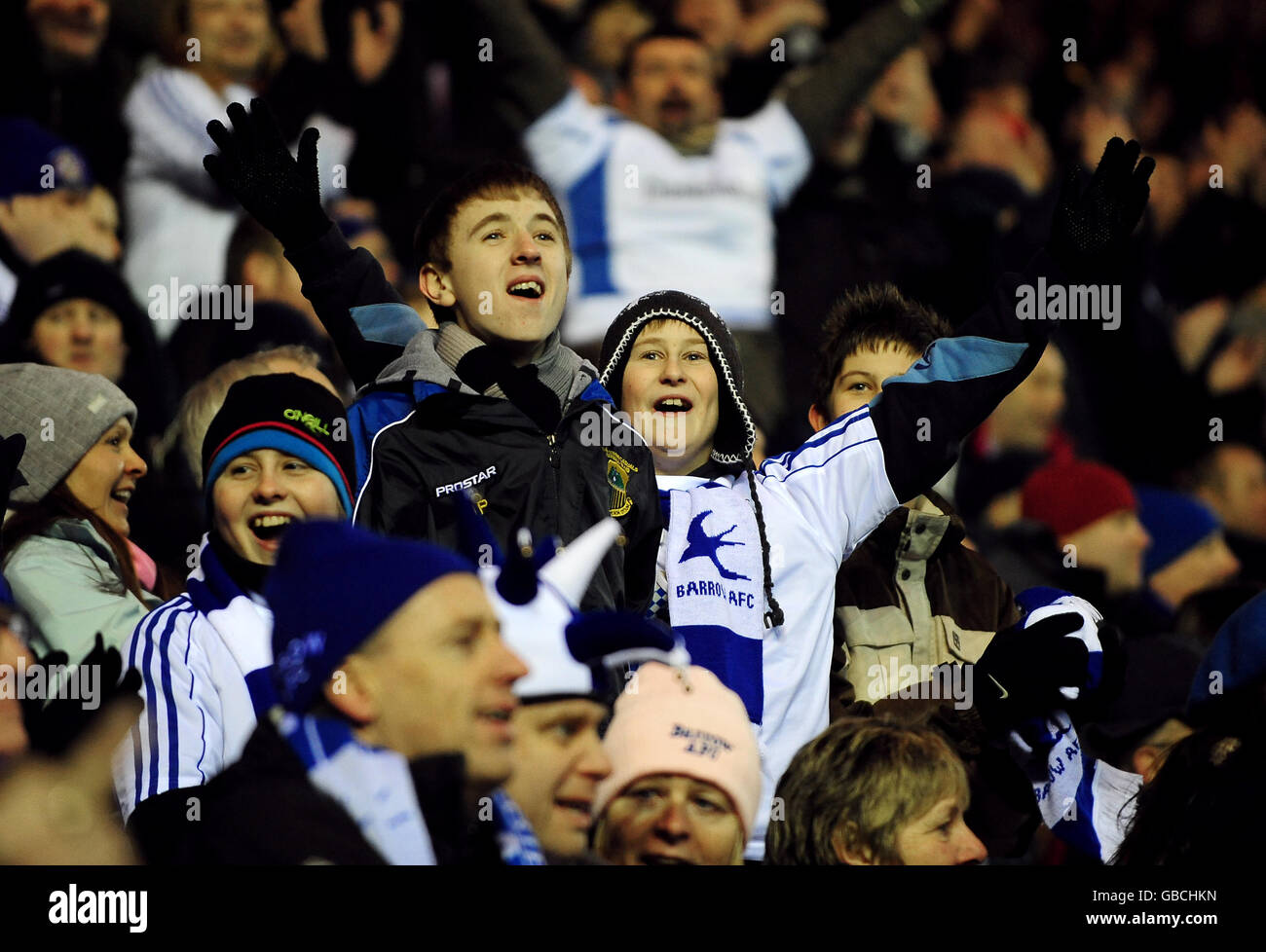 Barrow fans in the stands hi-res stock photography and images - Alamy