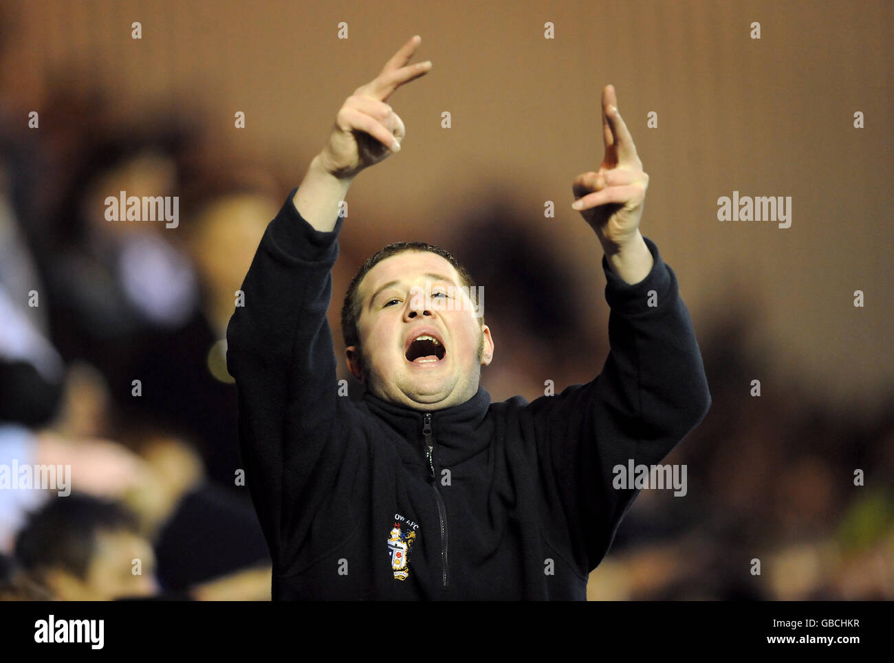 A barrow fan in the stands hi-res stock photography and images - Alamy