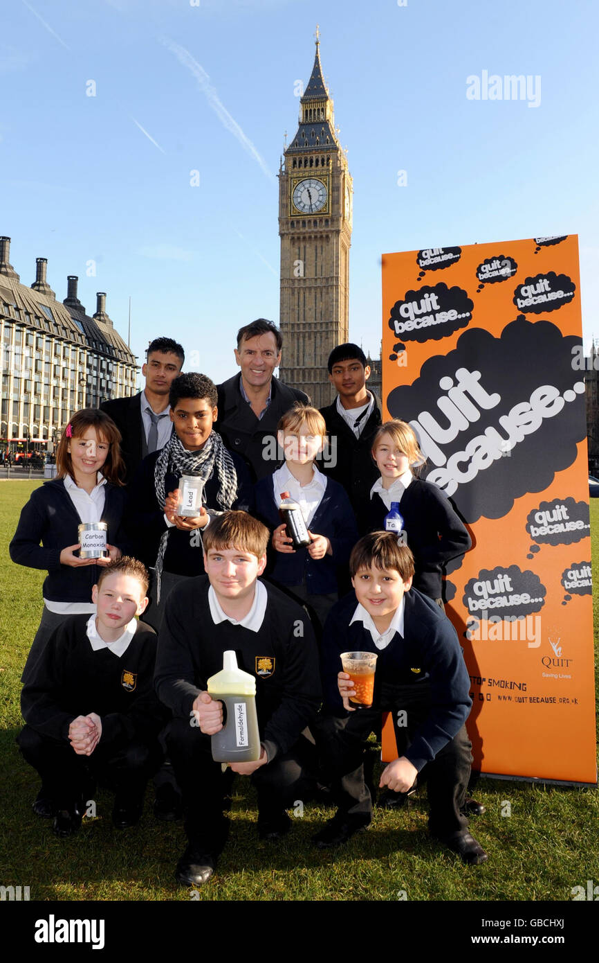 'Quit Because' anti-smoking campaign Stock Photo - Alamy