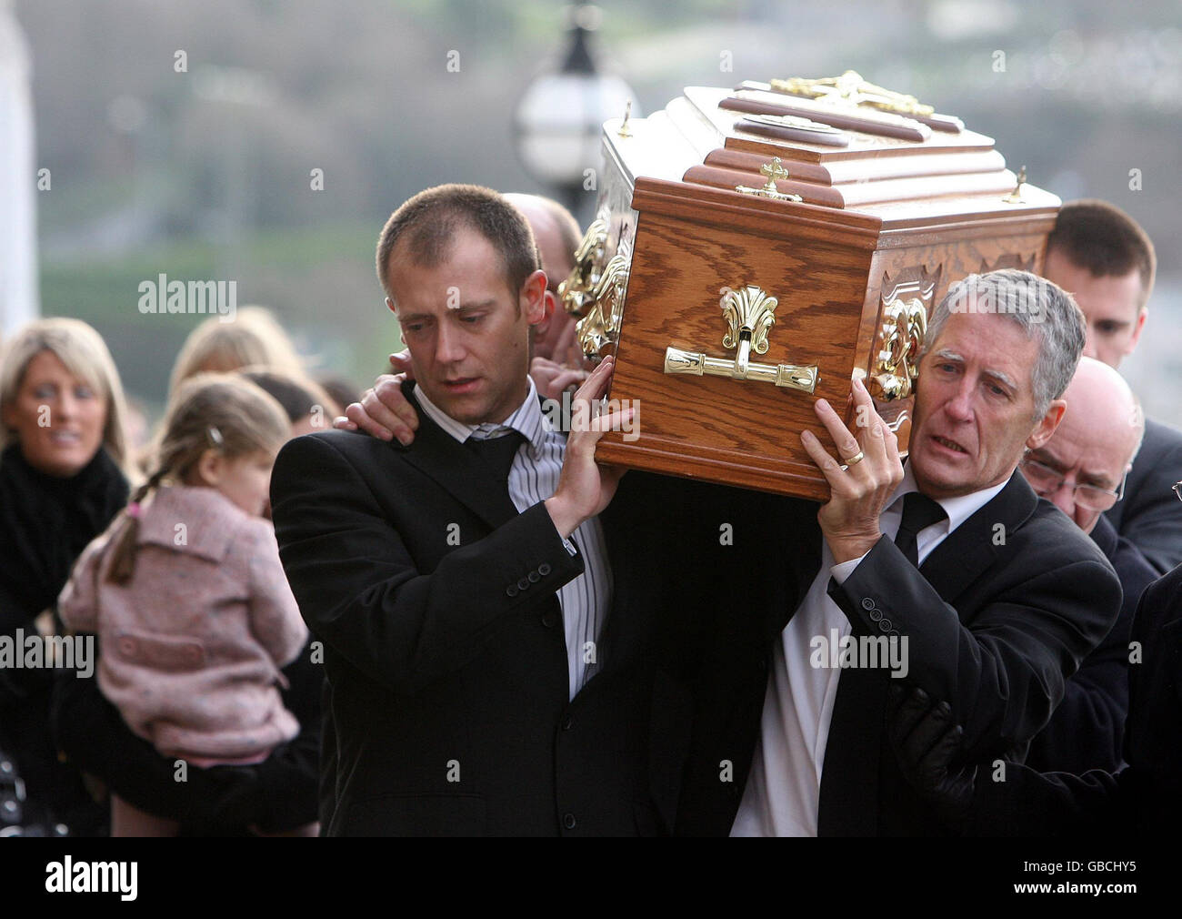 Mairead Shields' husband Colin (left) and father Aidan Vance (right ...