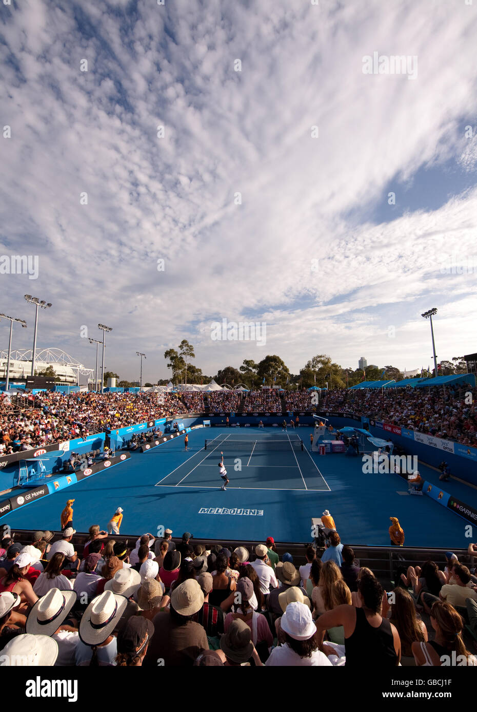 General view of Show Court 2 as Swedens Robin Soderling faces Marcos ...