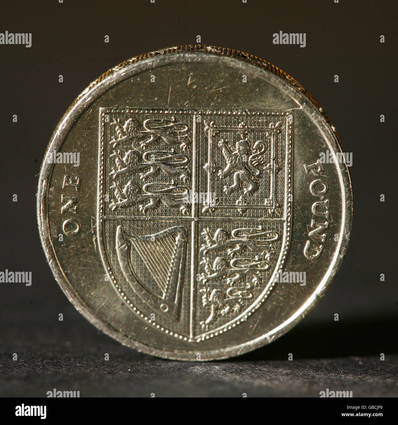 UK Coins. A one pound coin Stock Photo - Alamy