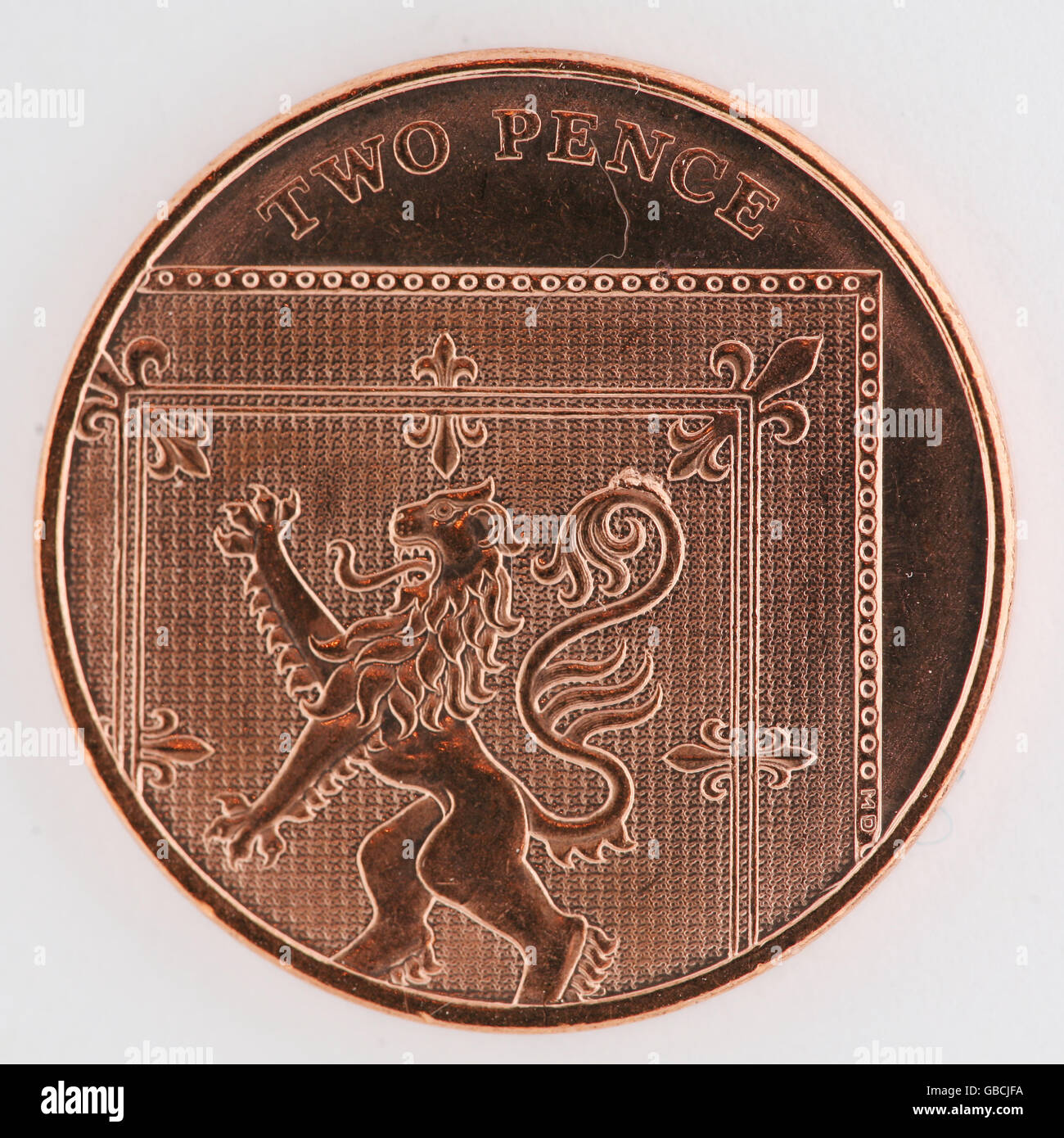 New pence 2p coin hi-res stock photography and images - Alamy