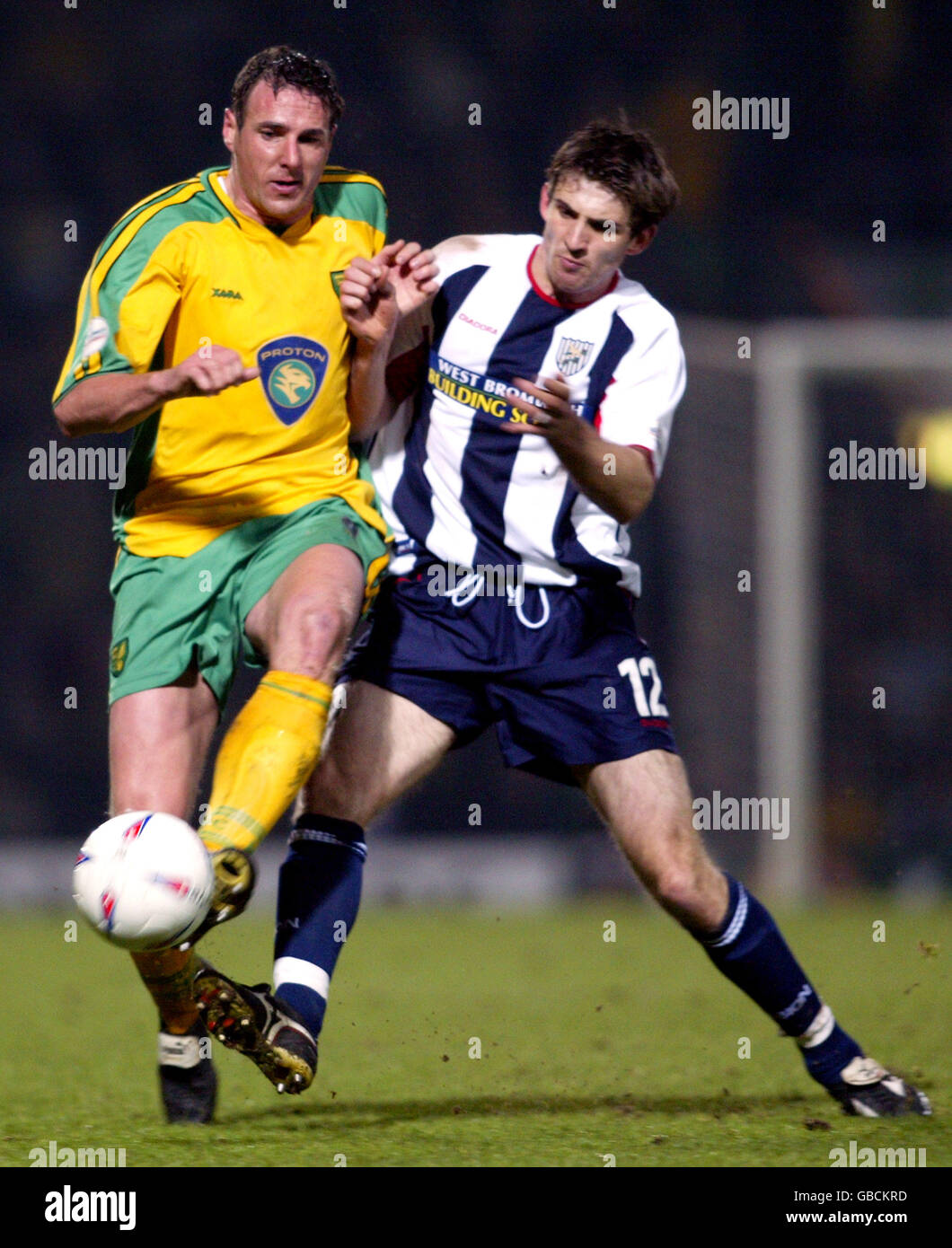 Norwich City's Malky Mackay and West Bromwich Albion's Scott Dobie ...