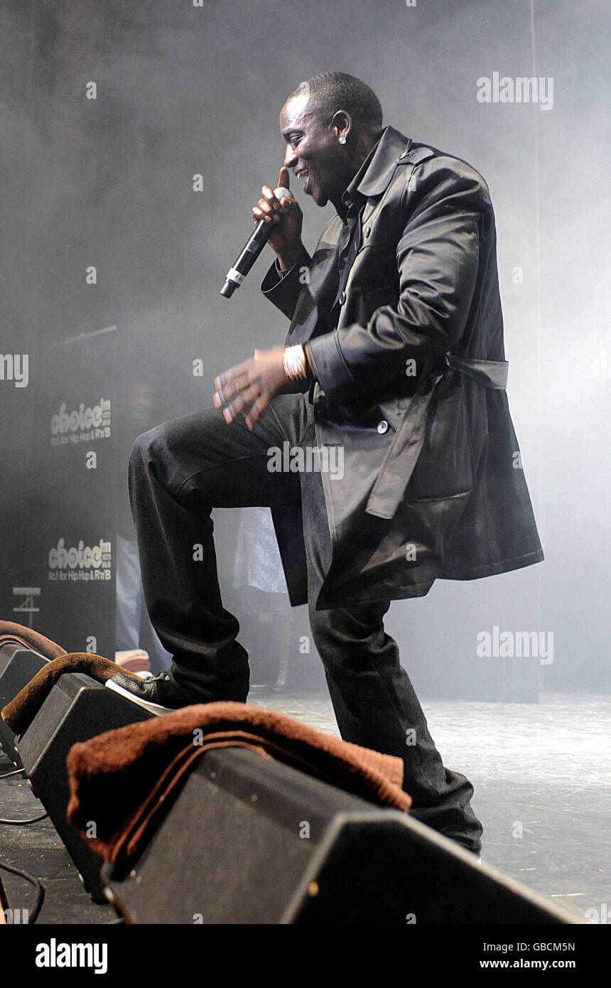 Akon in concert - London. Akon performing in concert at the indigO2 ...