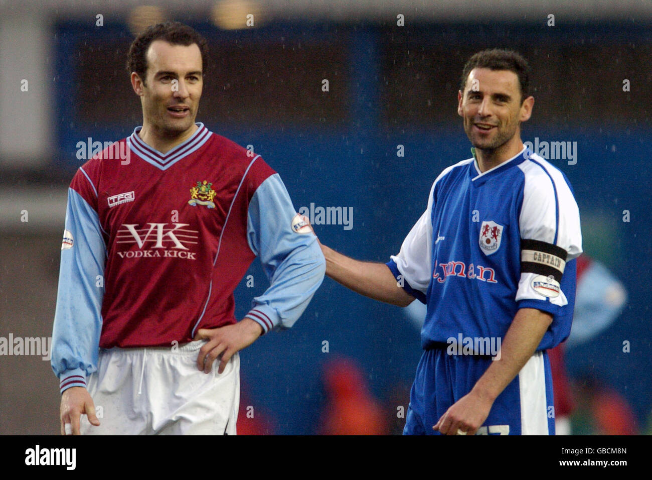 Burnley and millwalls kevin muscat share a joke hi-res stock ...