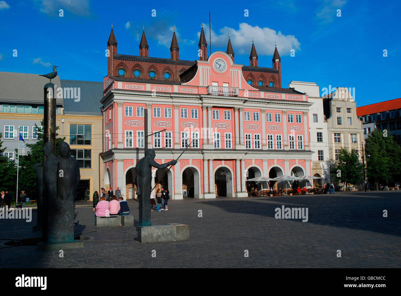 Rostock town hall hi-res stock photography and images - Alamy