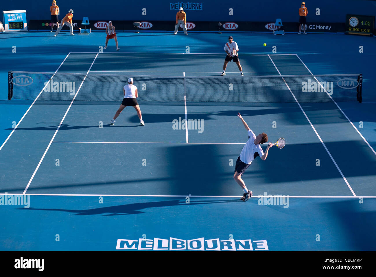 Tennis - Australian Open 2009 - Day Nine - Melbourne Park Stock Photo ...