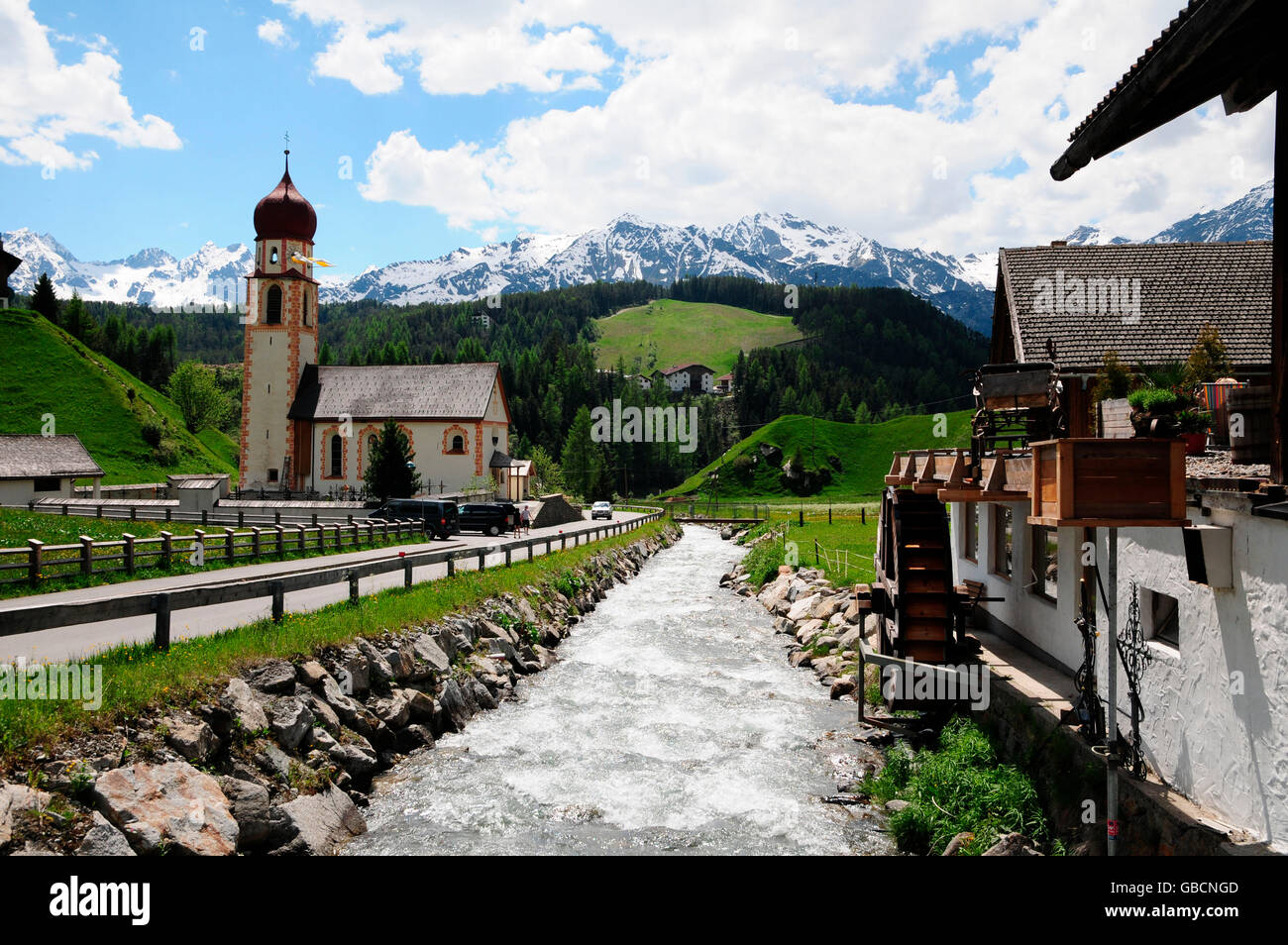 Bergbach, Bergdorf, Oetztal, Tirol, Oesterreich Stock Photo - Alamy