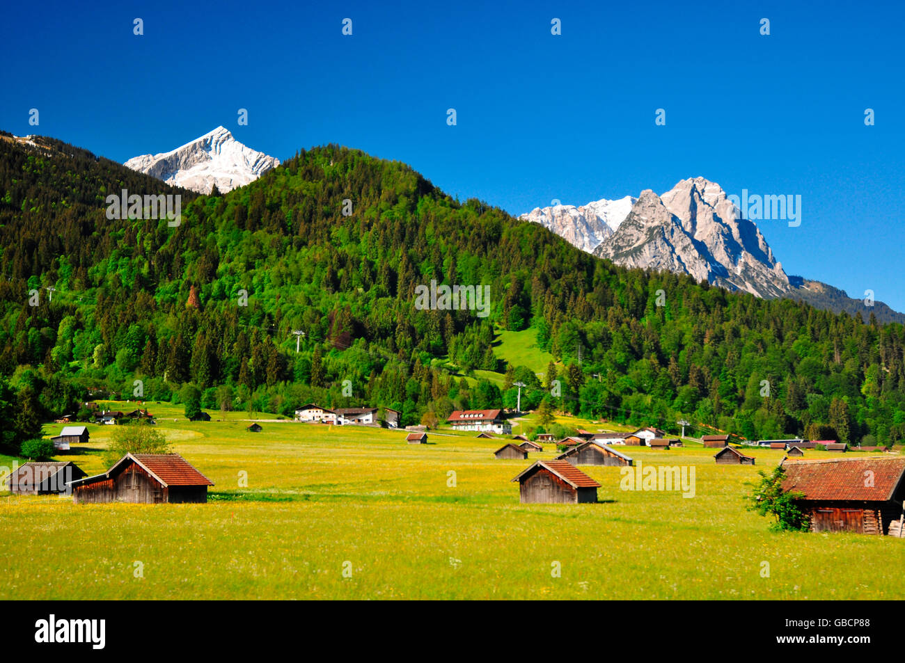 Waxenstein, Wetterstein mountains, Garmisch-Partenkirchen, Loisach ...