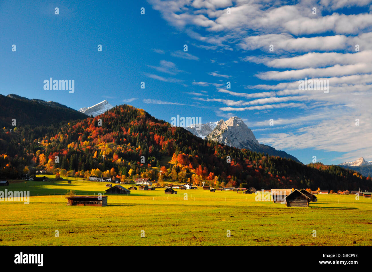 Waxenstein, Wetterstein, Garmisch-Partenkirchen, Loisach Valley ...