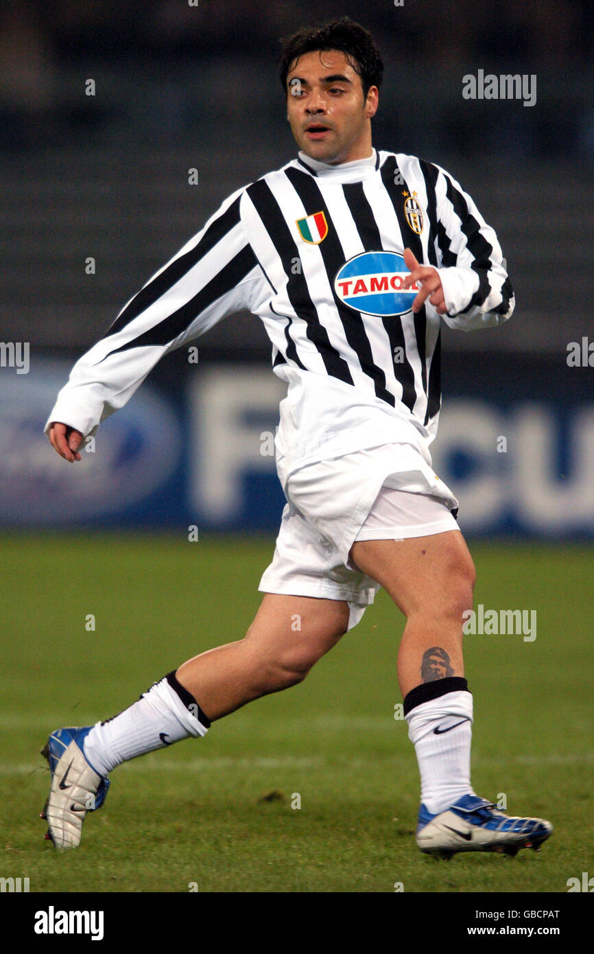 Juventus v deportivo la coruna fabrizio miccoli hi-res stock ...
