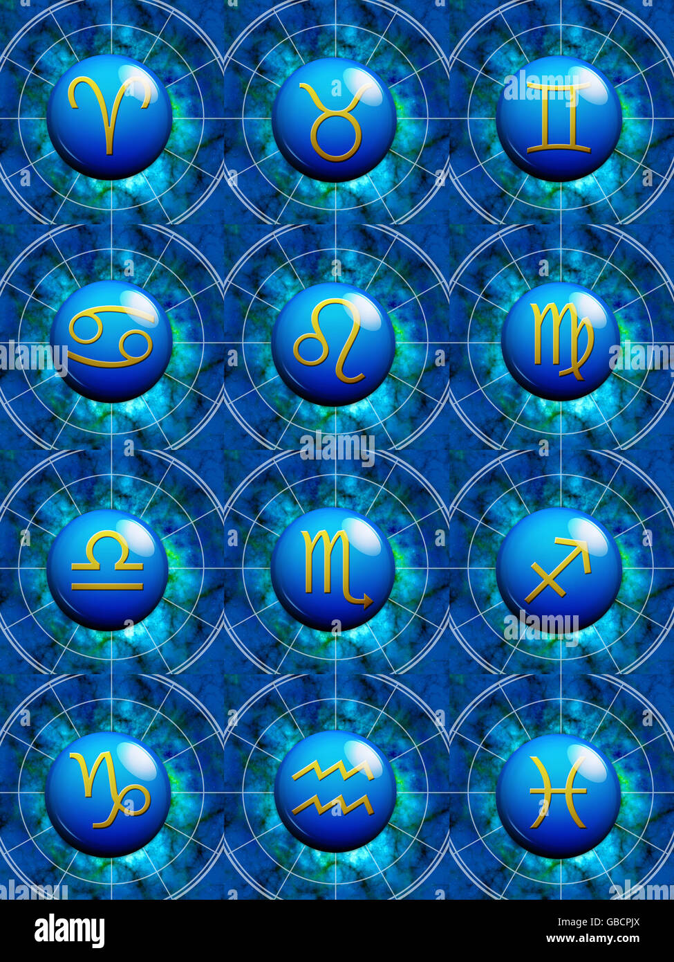 all zodiac signs Stock Photo - Alamy