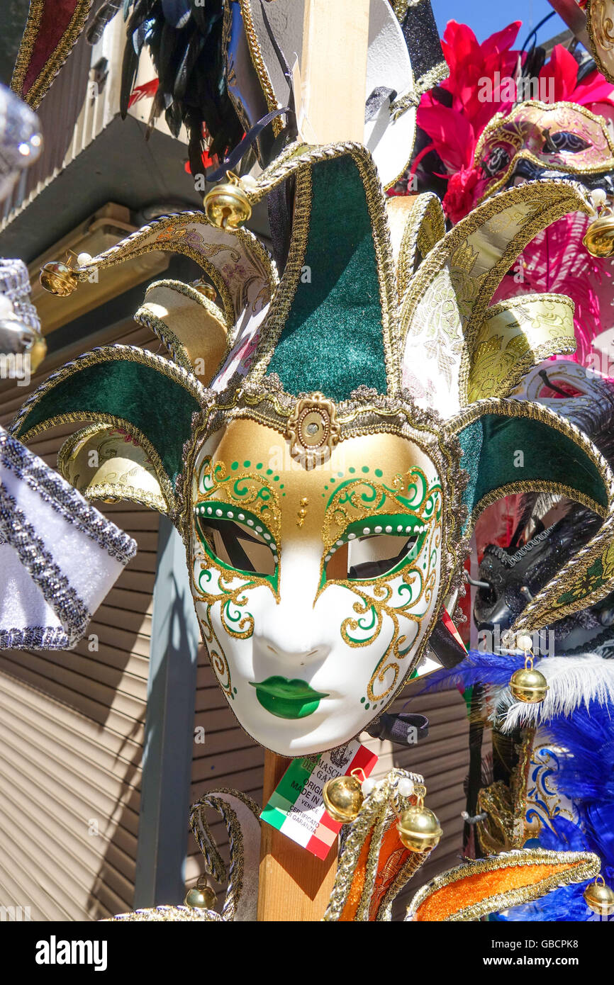 Original venetian masks hi-res stock photography and images - Alamy