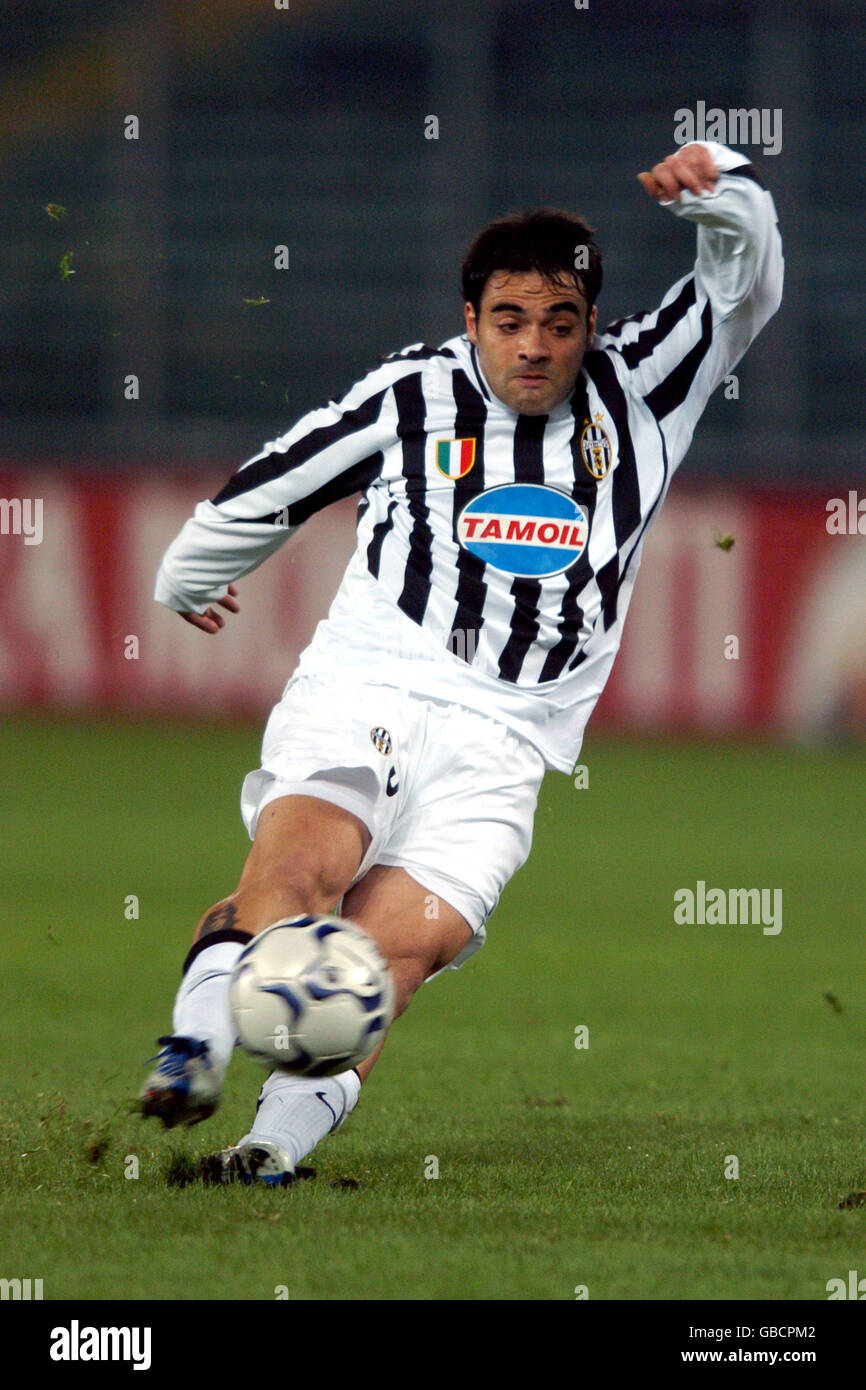 Juventus v deportivo la coruna fabrizio miccoli hi-res stock ...