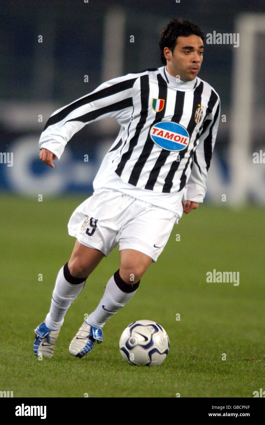 Juventus v deportivo la coruna fabrizio miccoli hi-res stock ...