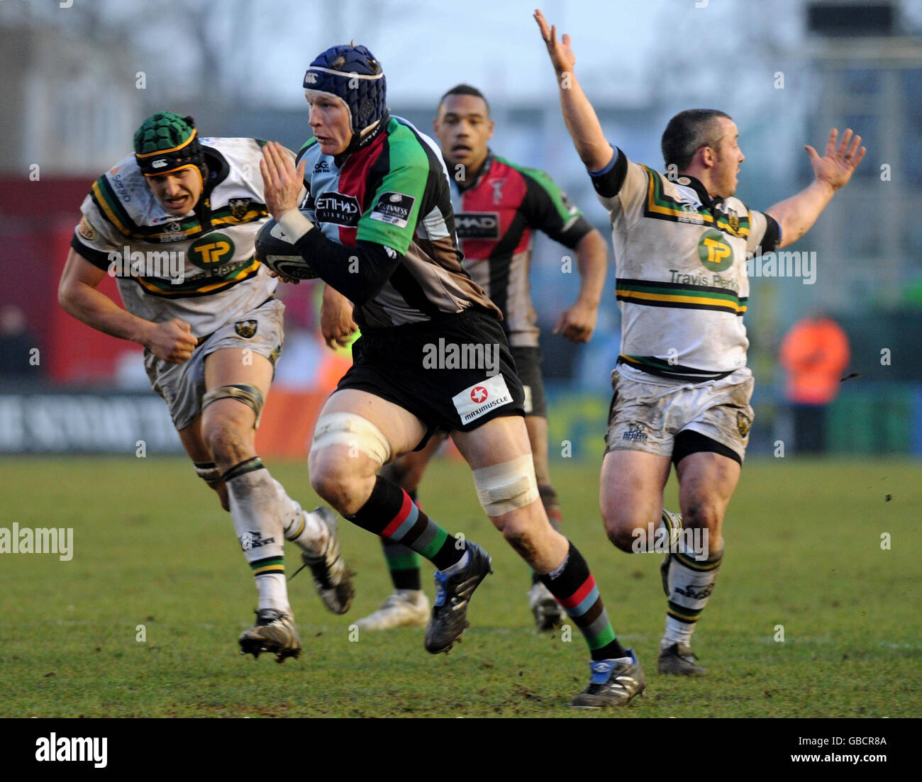 Harlequins rugby player jim evans hi-res stock photography and images ...