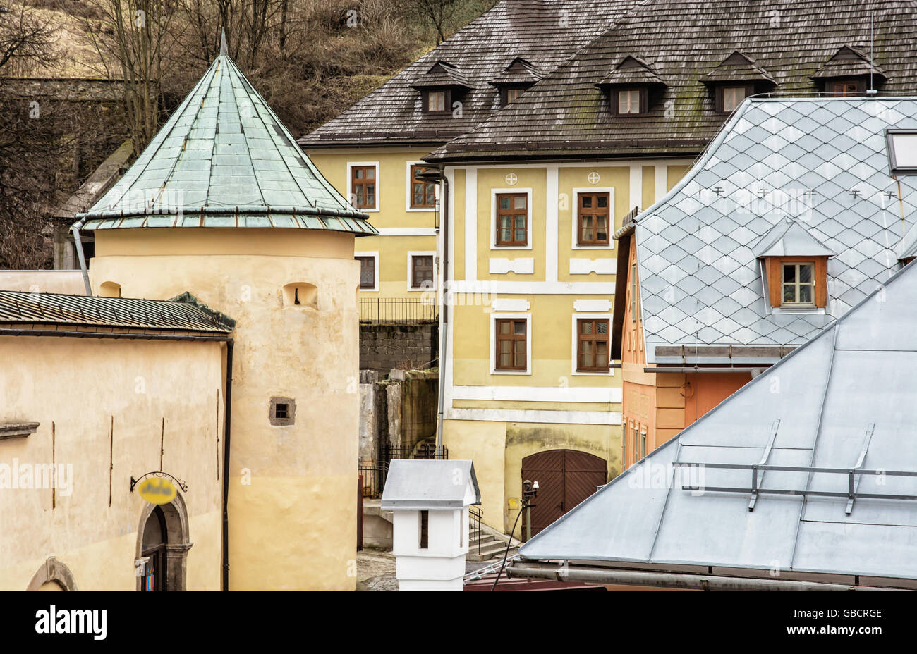 Cityscape banska stiavnica historical hi-res stock photography and ...