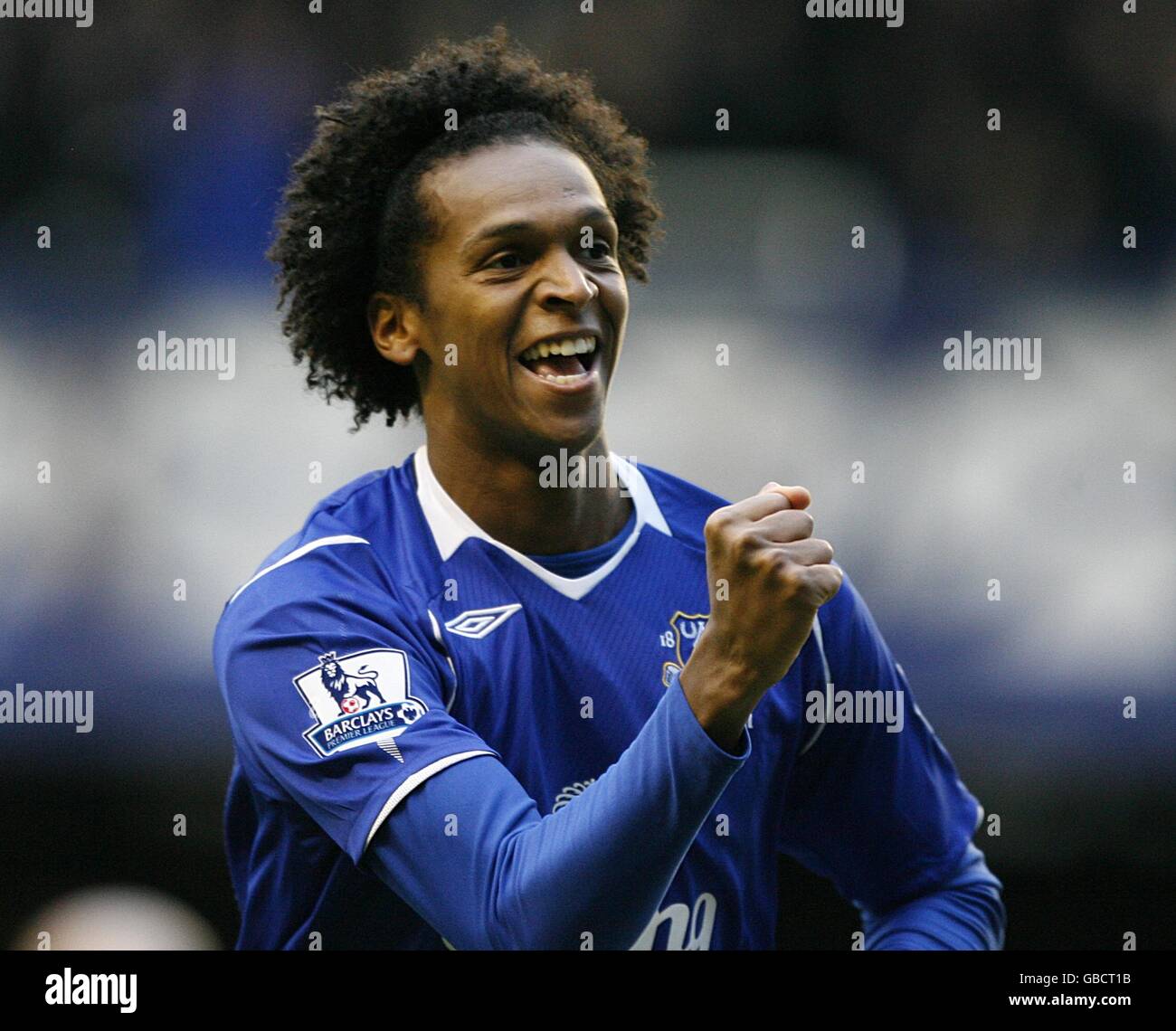 Everton's Joao Alves Jo celebrates scoring their second goal Stock ...