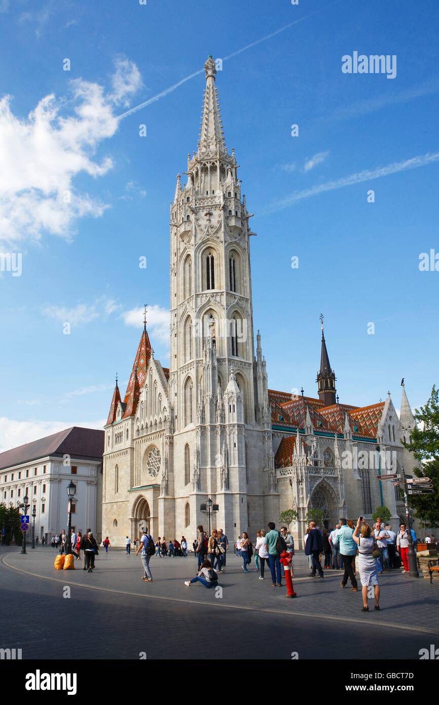 Matthiaskirche, Burgviertel, Burgberg, Buda, Budapest, Ungarn Stock ...