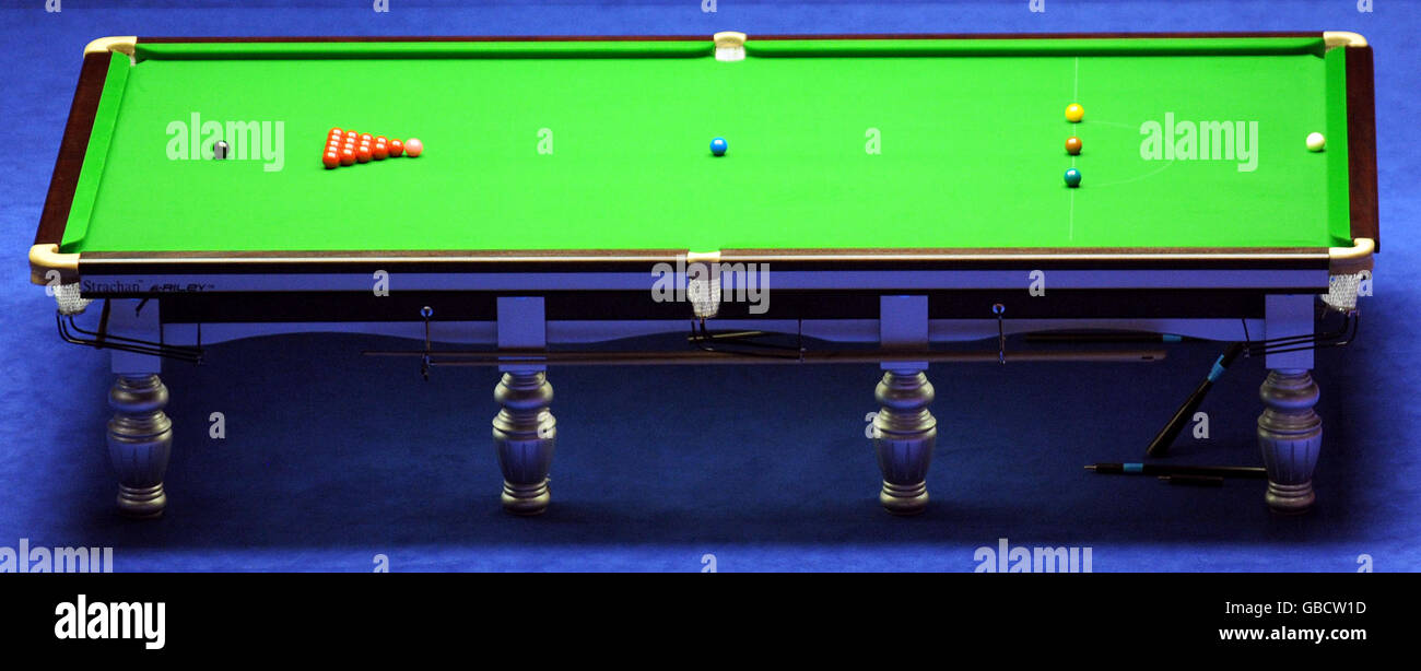 A general view of the table at the masters 2009 hi-res stock ...