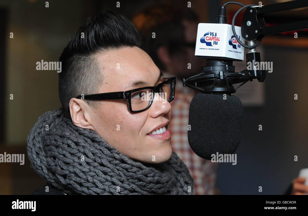 Gok wan on the capital radio breakfast show hi-res stock photography ...