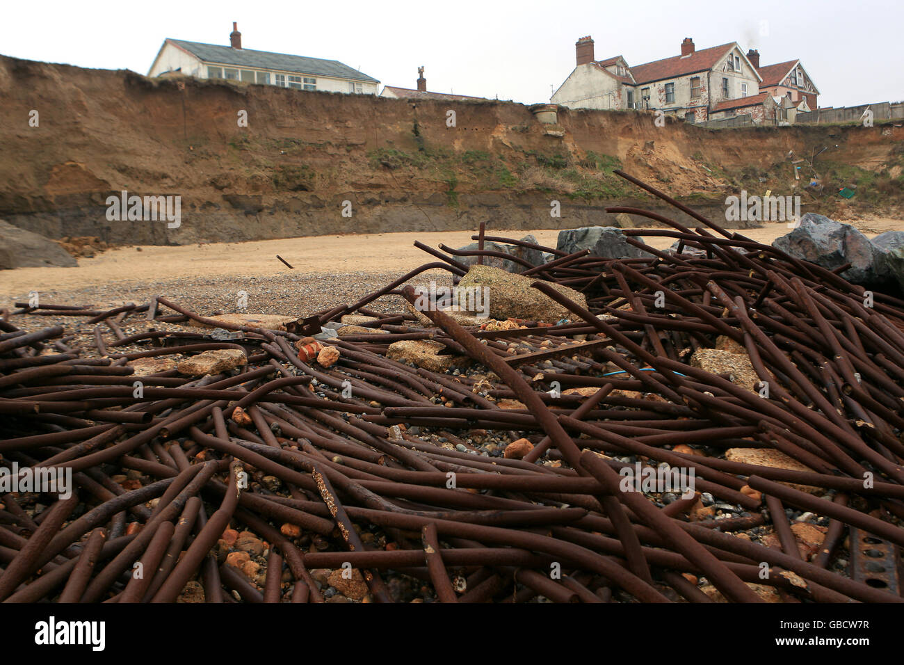 Happisburgh - Coastal Erosion - Norfolk Stock Photo - Alamy