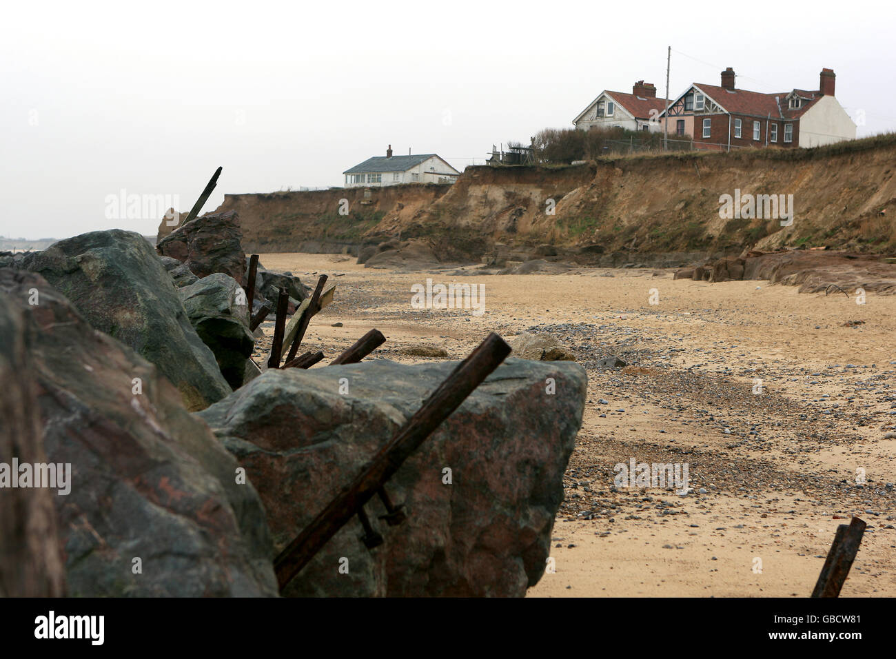 Happisburgh - Coastal Erosion - Norfolk Stock Photo - Alamy