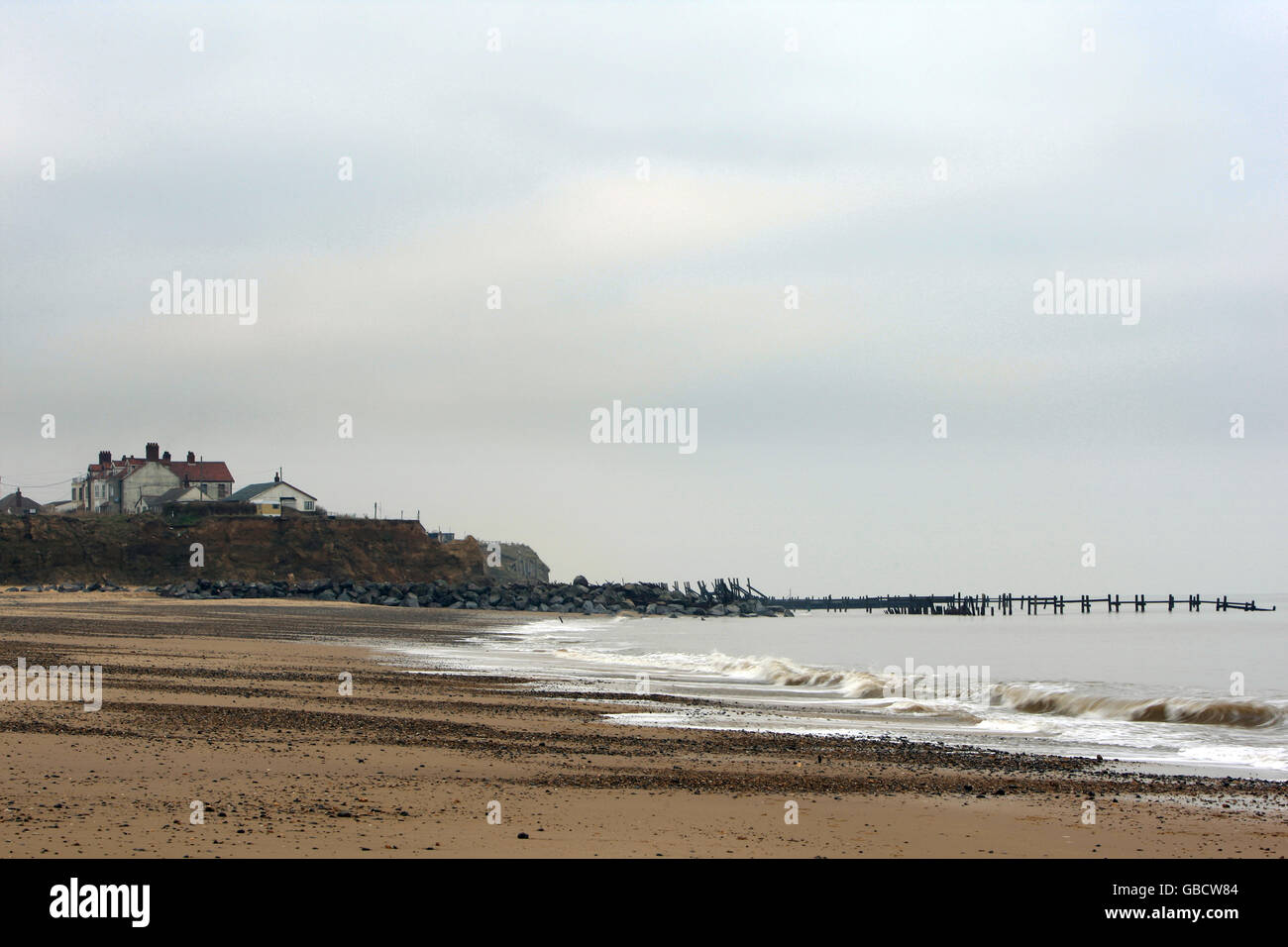 Happisburgh - Coastal Erosion - Norfolk Stock Photo - Alamy