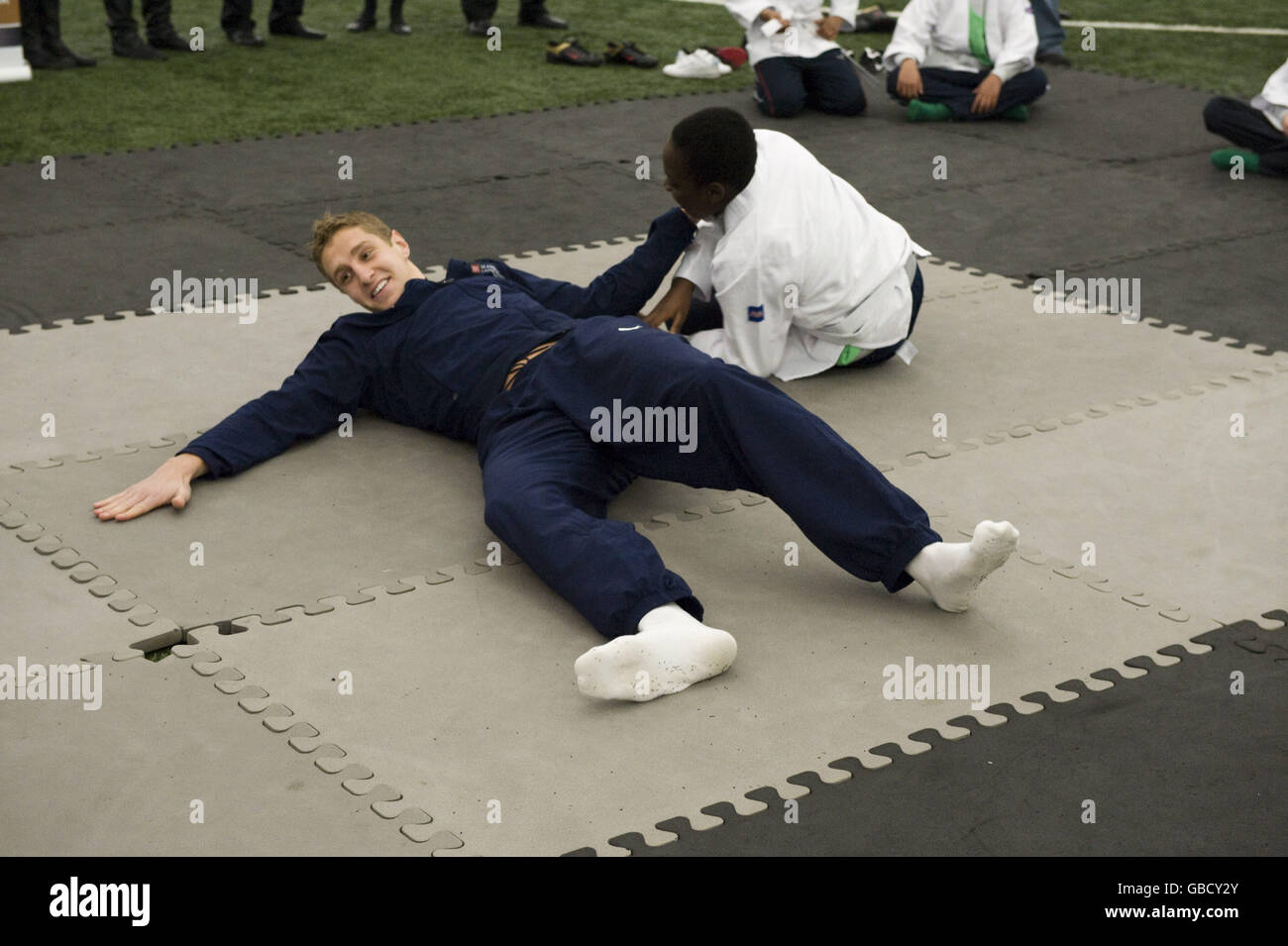 2012 Olympics halfway point Stock Photo - Alamy