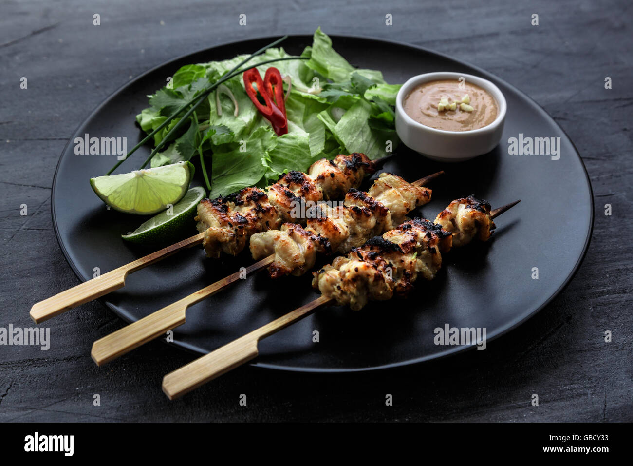 Chicken Satay or Sate Ayam - Malaysian famous food. Satay, modern ...