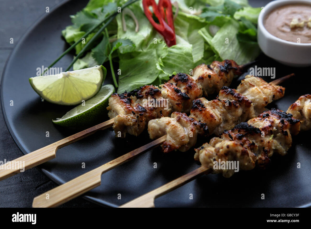 Chicken Satay or Sate Ayam - Malaysian famous food. Satay, modern ...