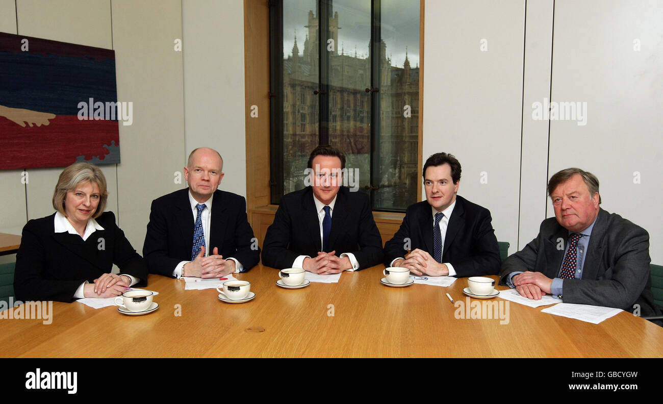 (left to right) Shadow Commons Leader Theresa May, Foreign shadow ...