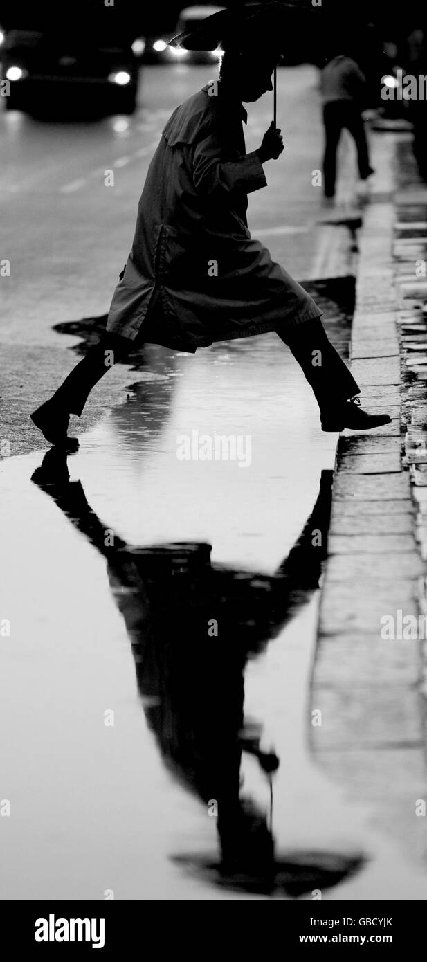 Steps puddle Black and White Stock Photos & Images - Alamy