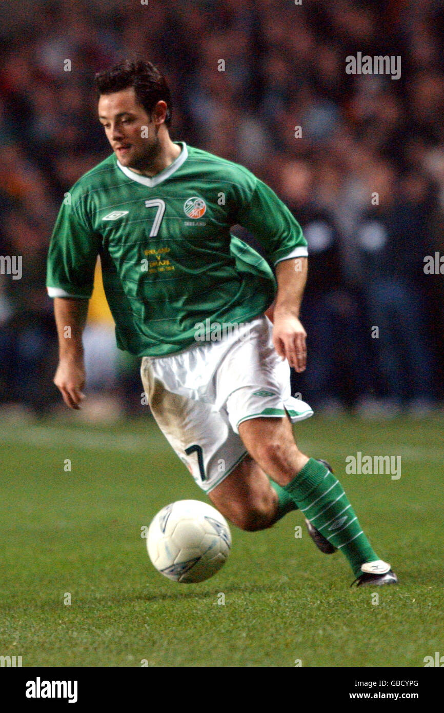 Soccer international friendly ireland v brazil hi-res stock photography ...