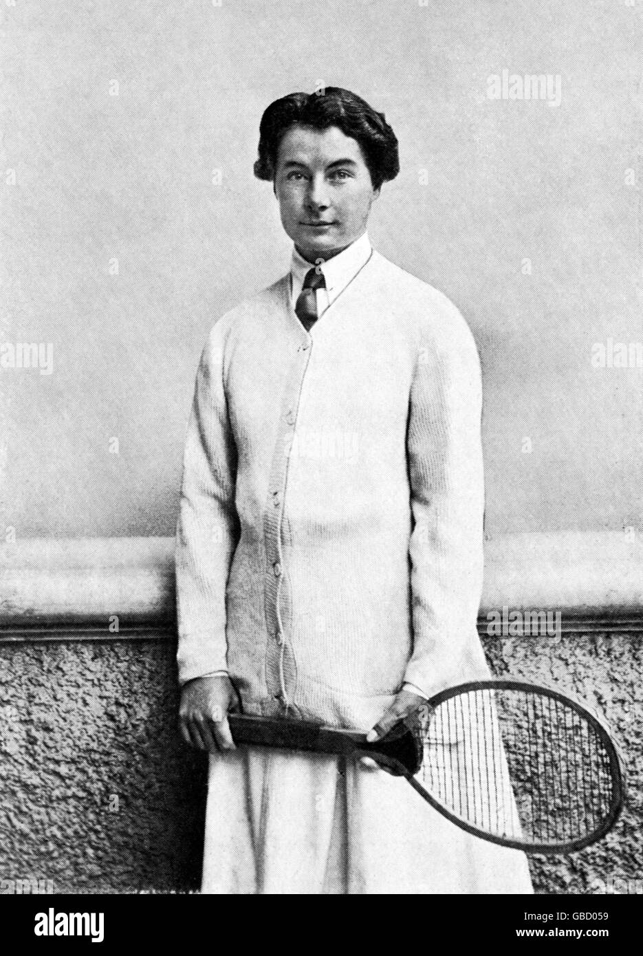 Ethel Larcombe, Wimbledon ladies' singles champion in 1912 Stock Photo ...