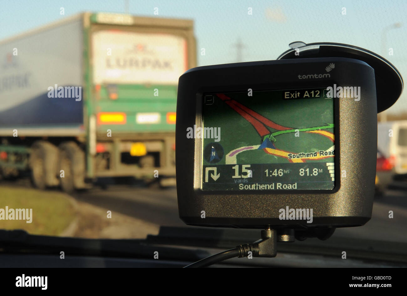 Navigation system in the car hi-res stock photography and images - Alamy
