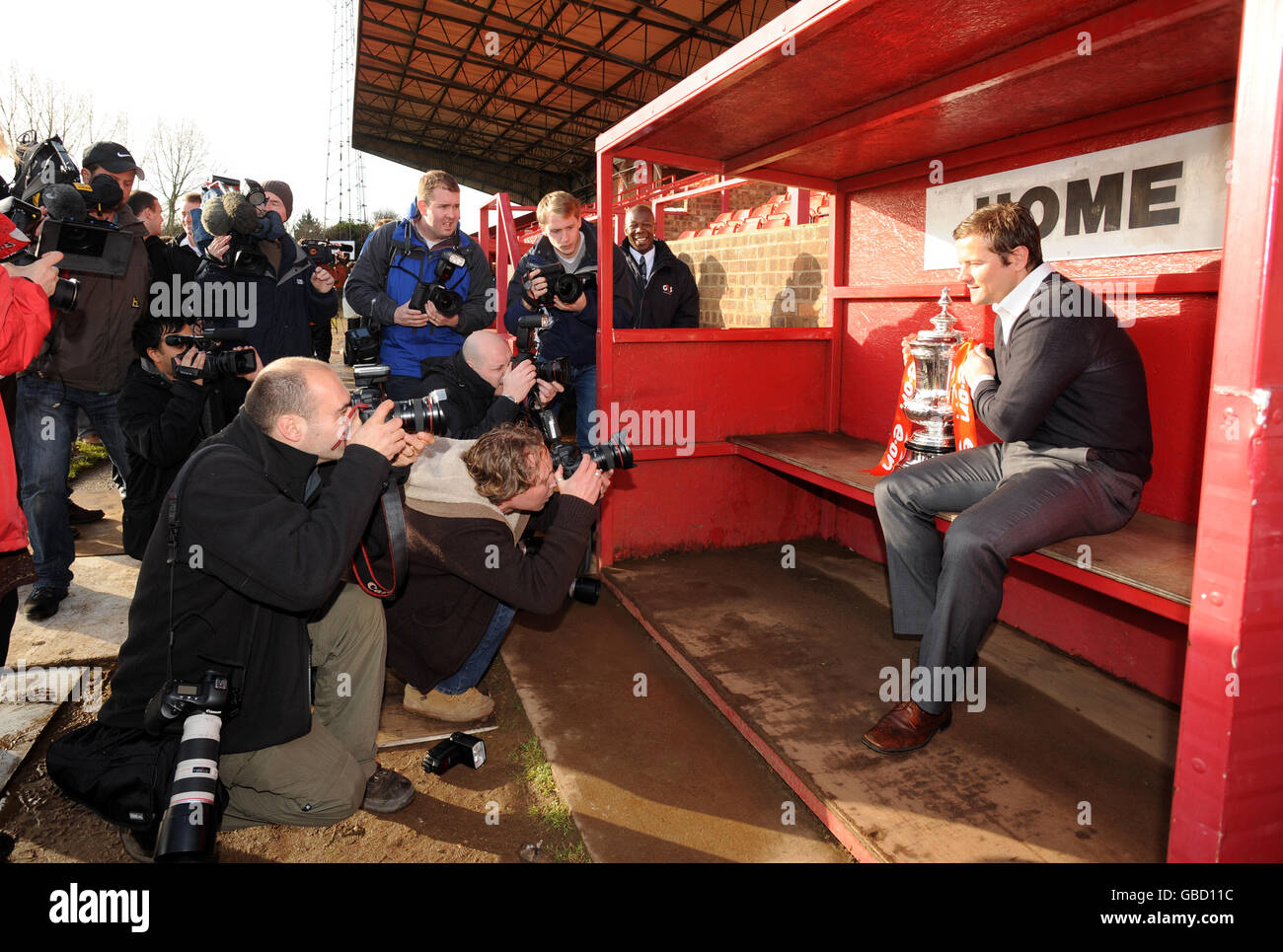 Soccer - Kettering Town Media Day - Rockingham Road Stock Photo - Alamy