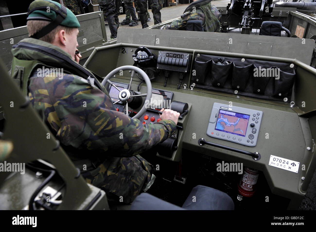 A Royal Marine Coxswain pilots the latest variant of the Royal Marines ...