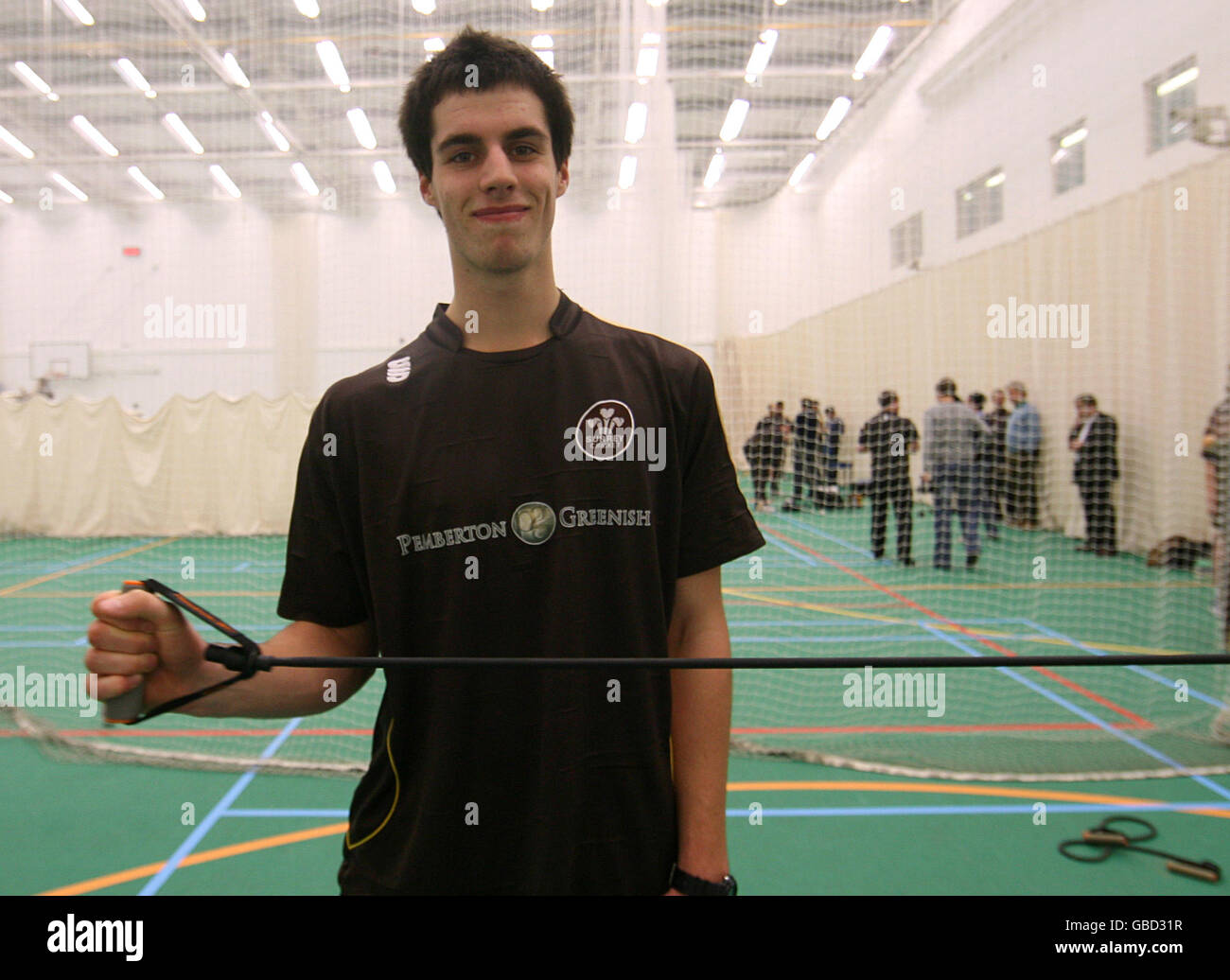 Surrey Academy's Tom Jewell takes part in fitness exercises during the ...