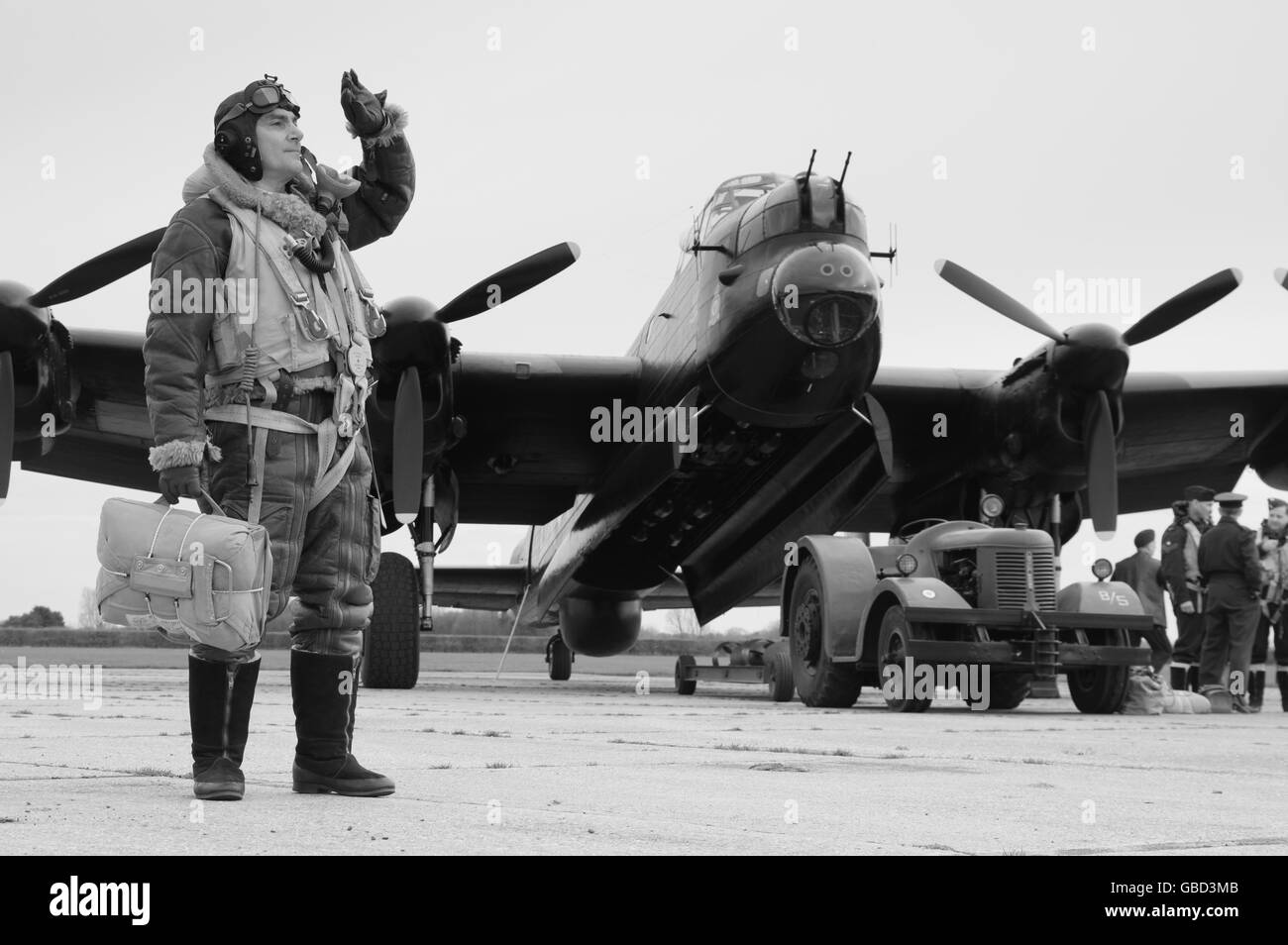 Lancaster bomber crew hi-res stock photography and images - Alamy