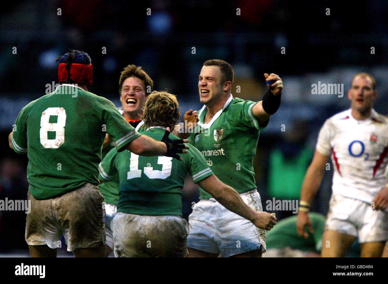 Irish players l r foley no8 hi-res stock photography and images - Alamy
