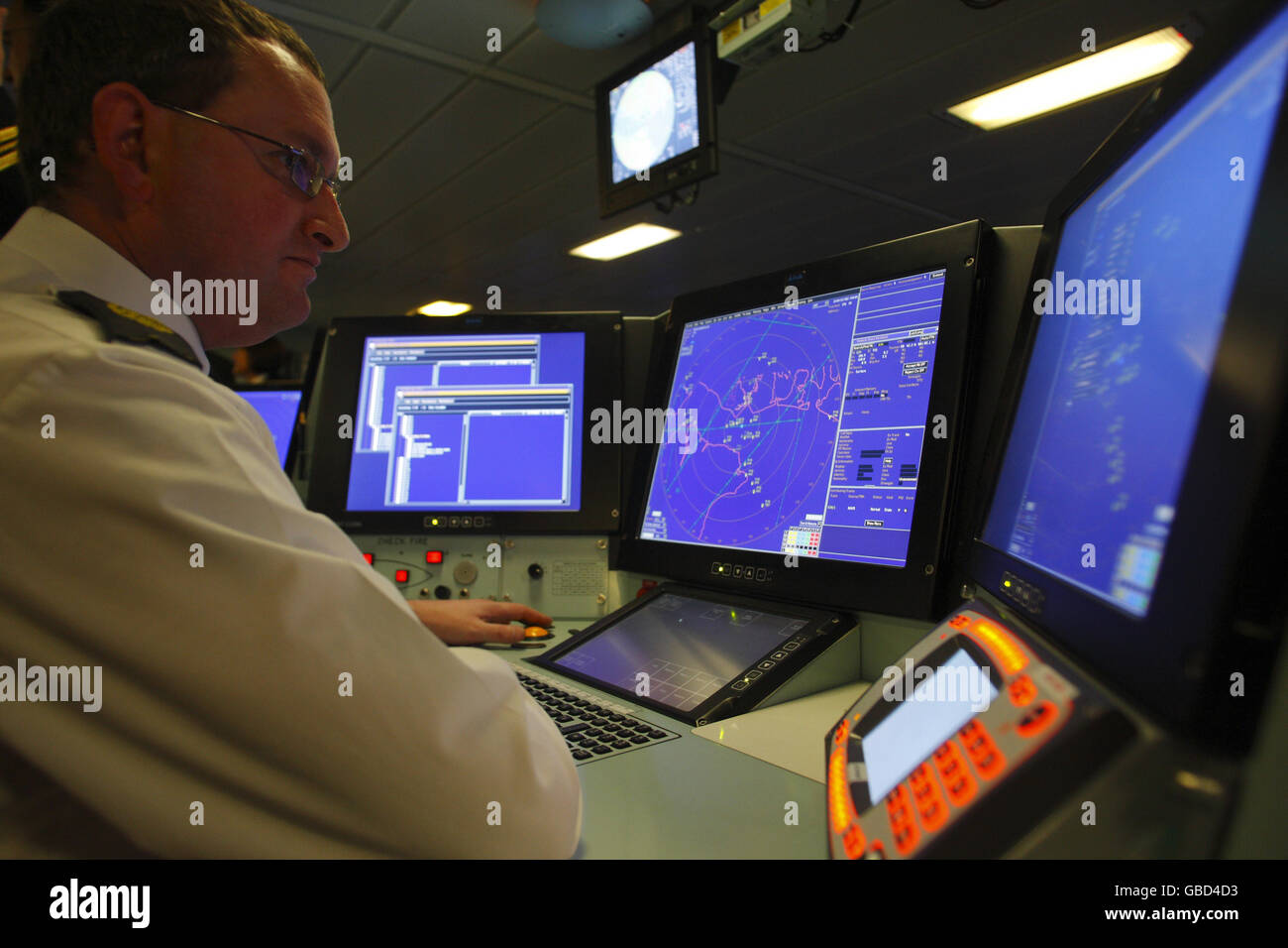 Royal navy electronic instrument panel gps map computer screens hi-res ...