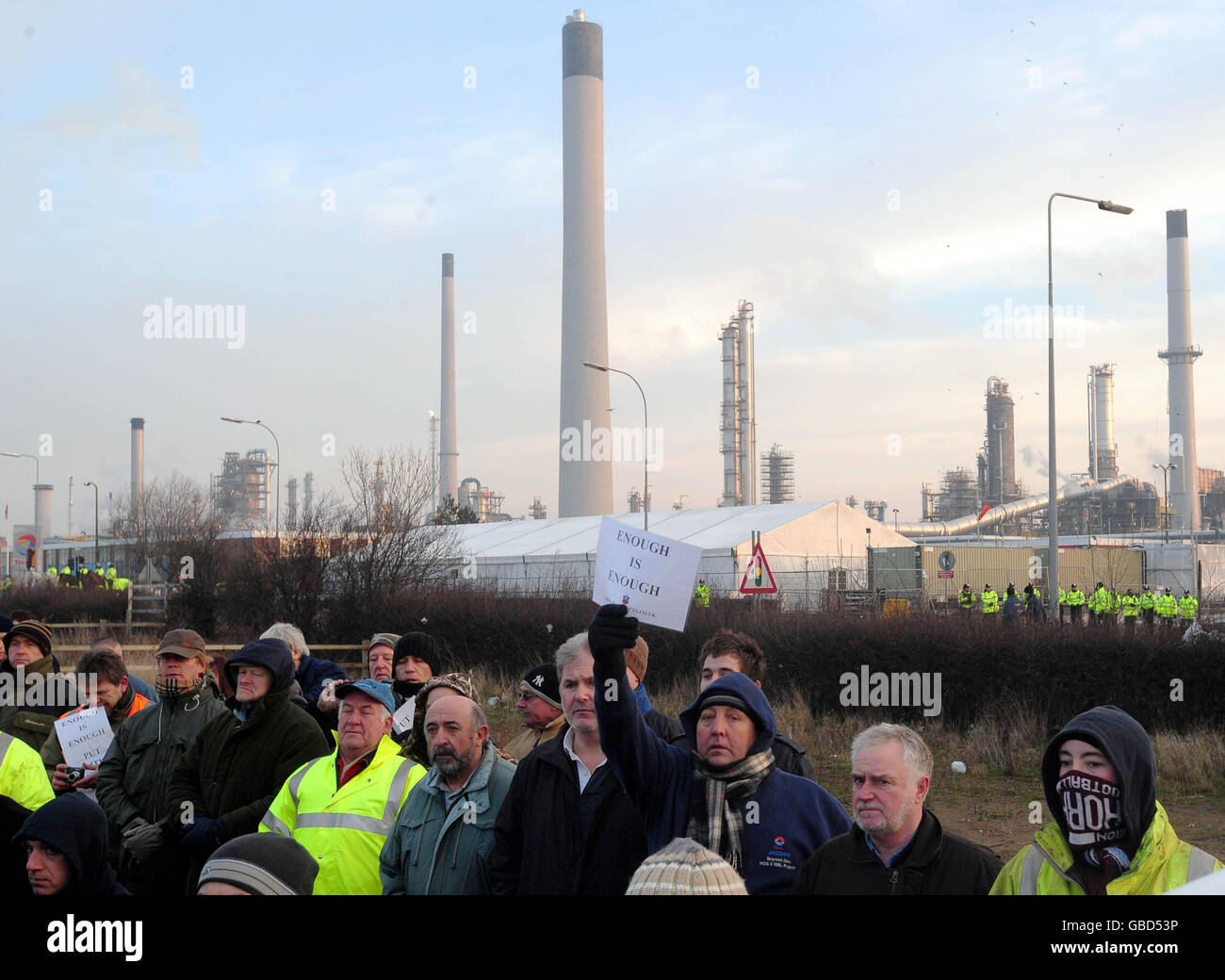 Industry protest crowd placard hi-res stock photography and images - Alamy
