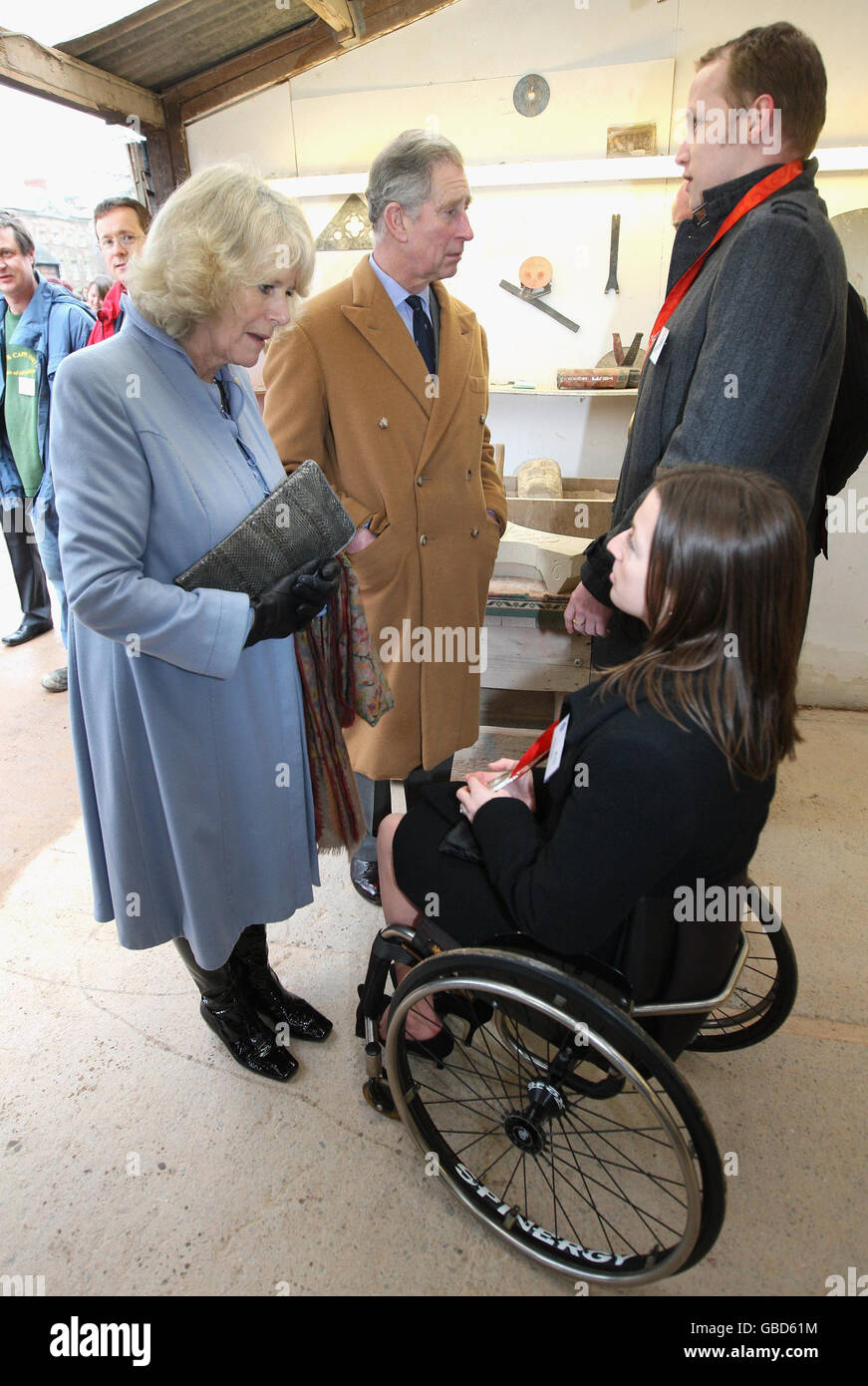The Prince of Wales and Duchess of Cornwall meet athletes Sascha ...