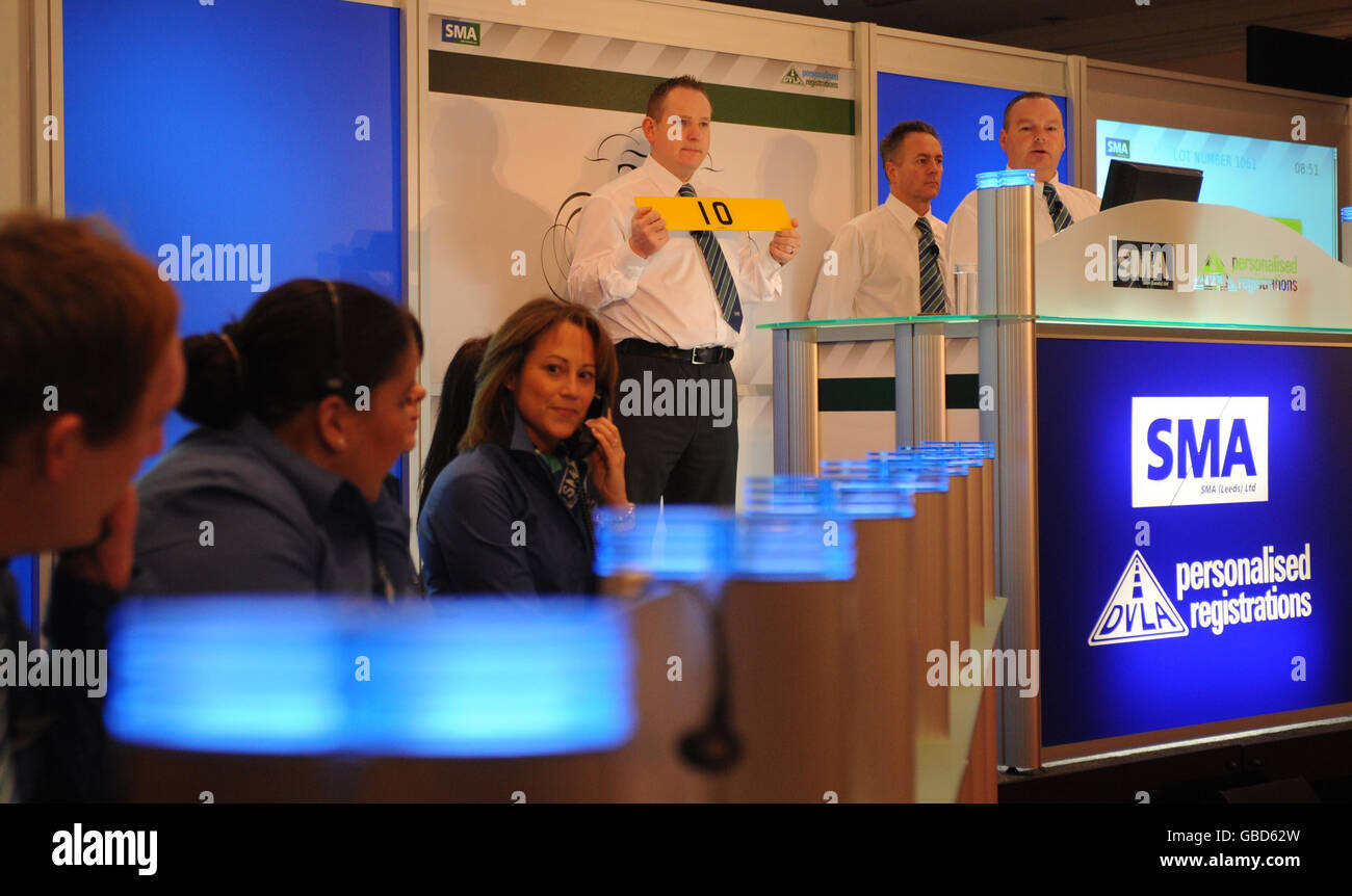 Auctioneers with the 1O number plate which sold at an auction of ...