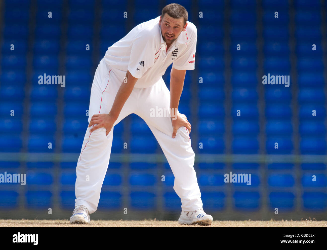 England's Steve Harmison during the International Tour match at Warren ...